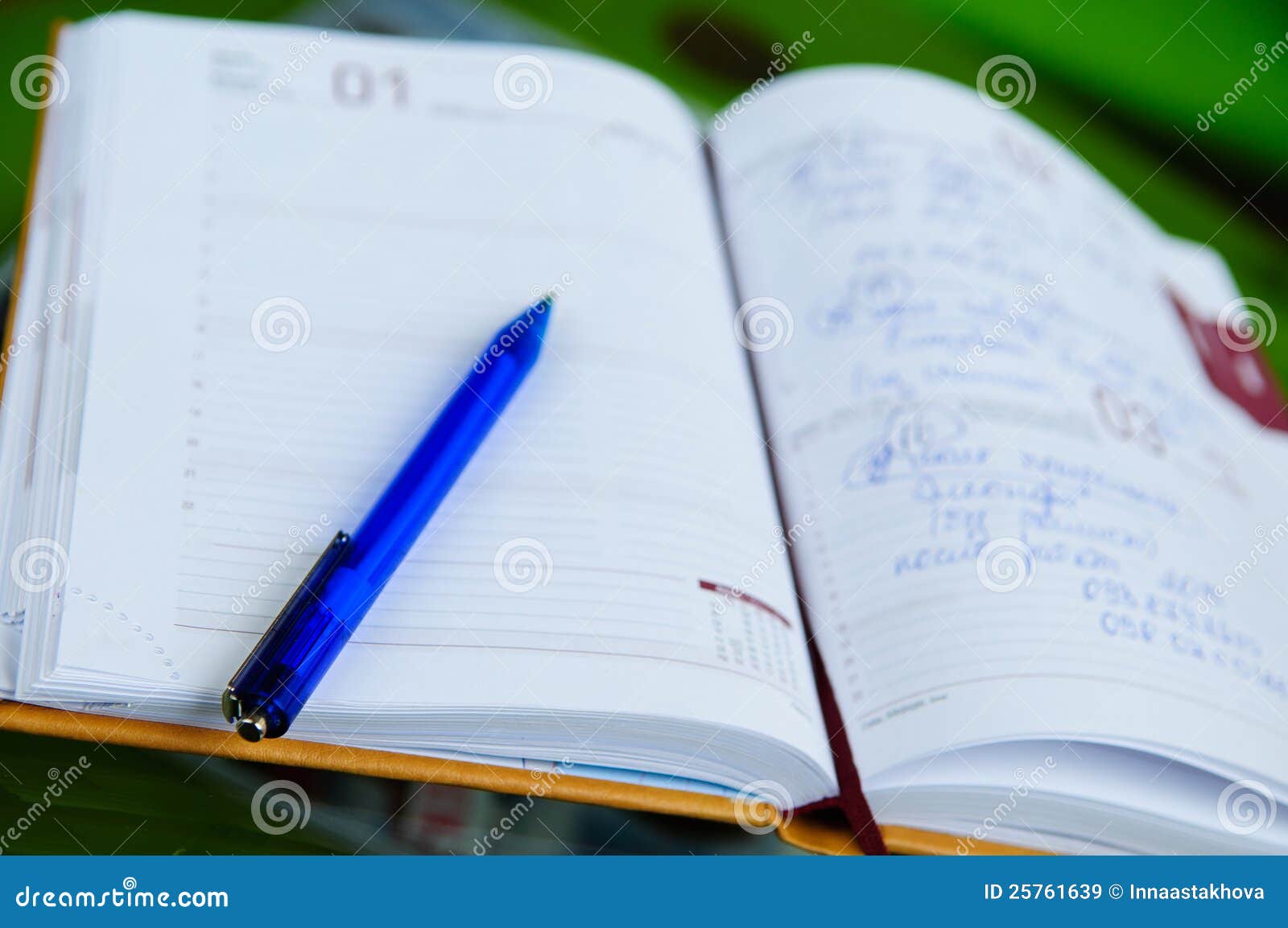 Notebook with pen stock image. Image of diary, note, plan - 25761639