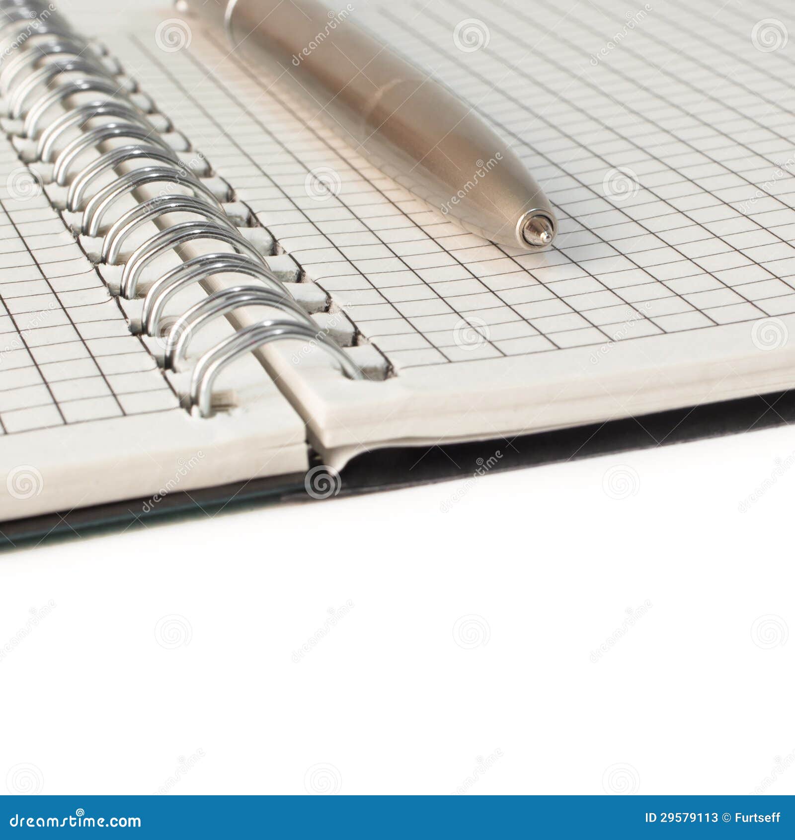 A notebook with a pen stock image. Image of education - 29579113