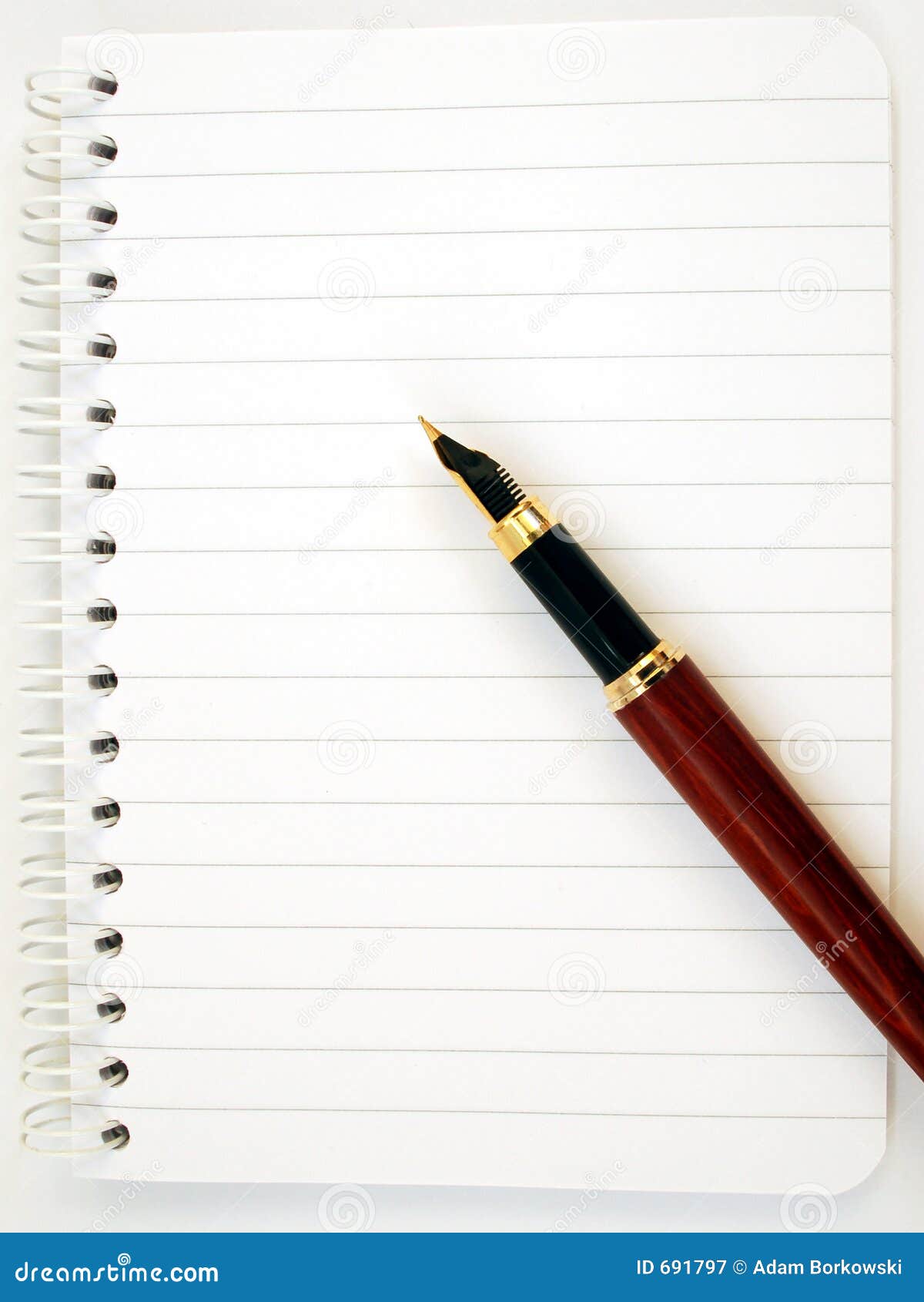 Notebook and pen #6 stock image. Image of company, dayplanner - 691797