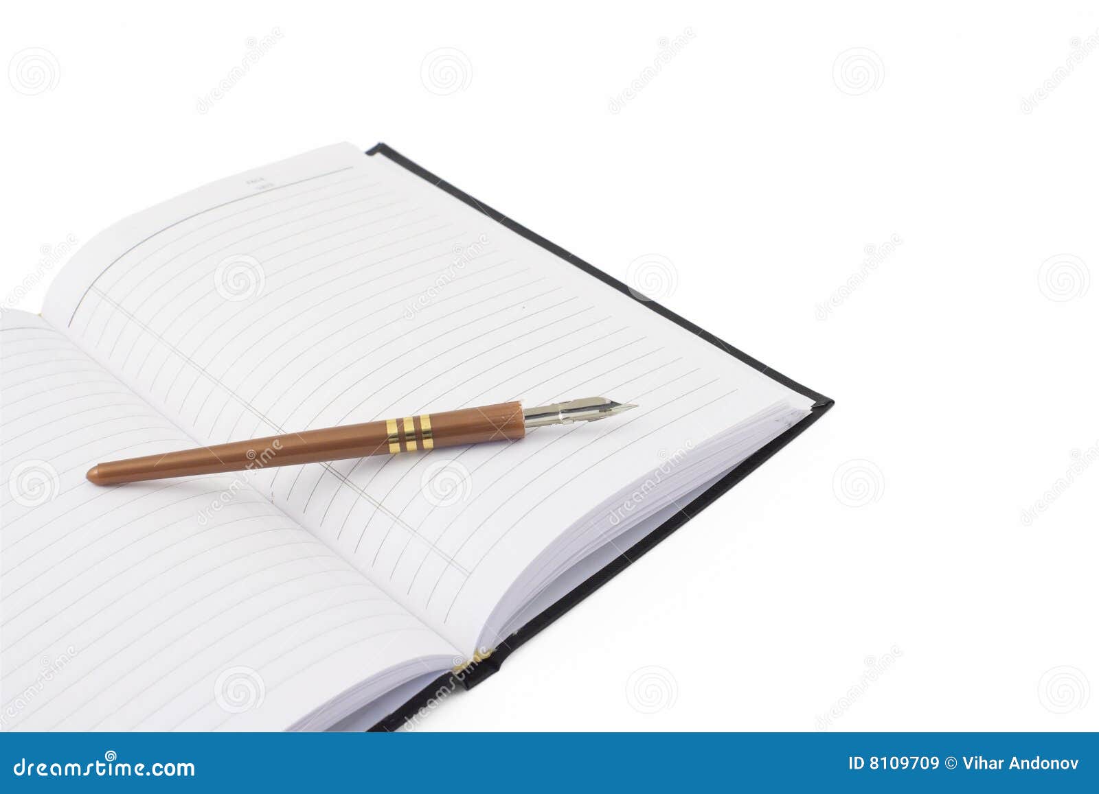 Notebook and pen stock image. Image of communication, writing - 8109709