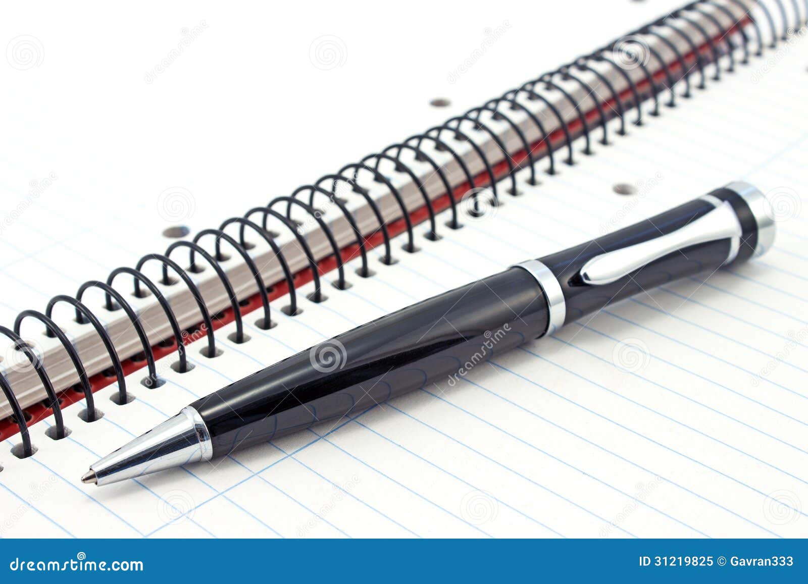 Notebook and pen stock image. Image of page, planner - 31219825