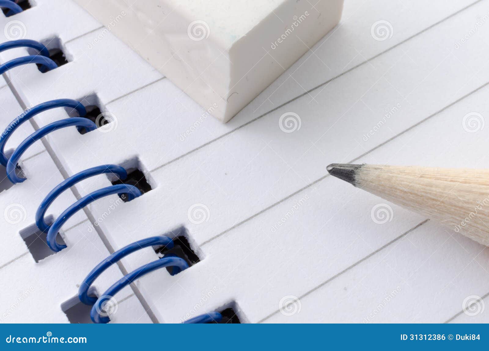 Notebook and pen stock photo. Image of macro, education - 31312386