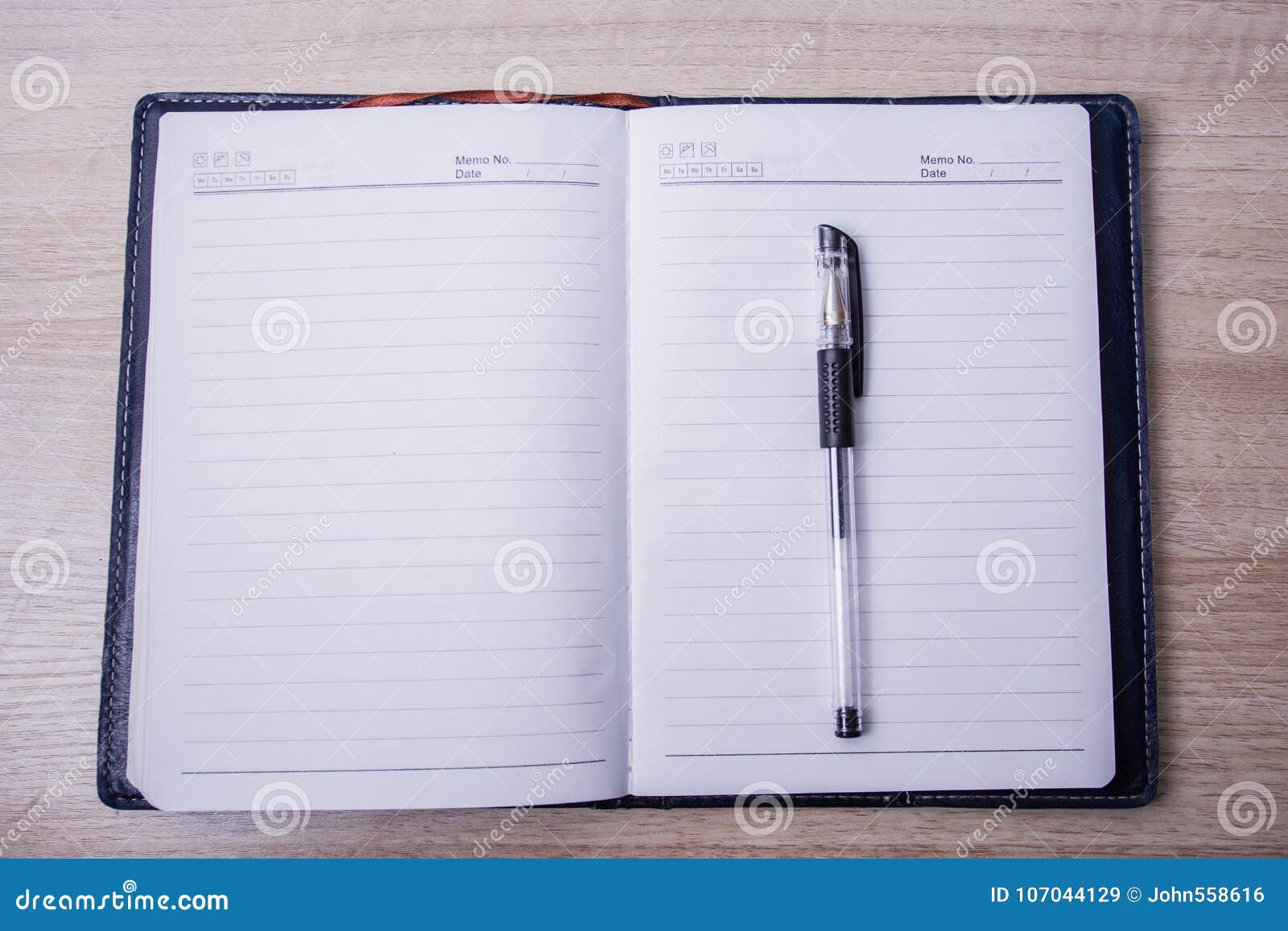 Notebook and a pen stock image. Image of break, ideas - 107044129
