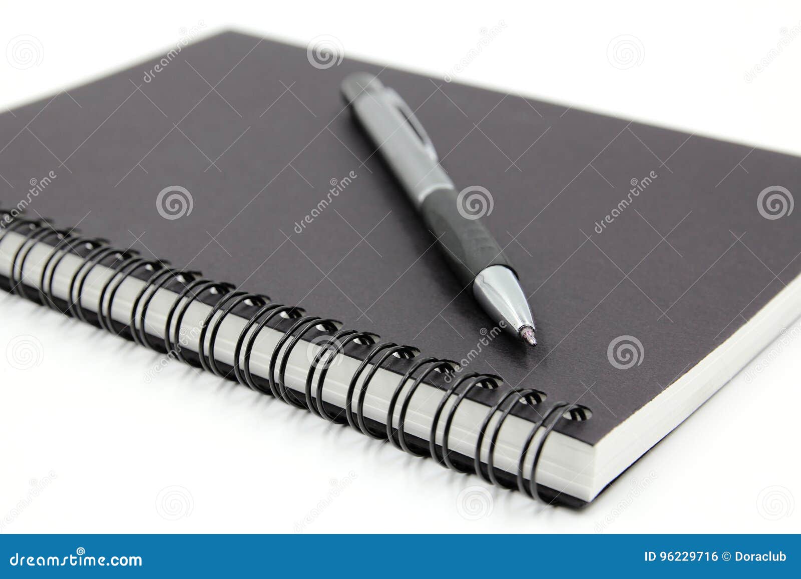 Notebook and pen stock photo. Image of message, notebook - 96229716