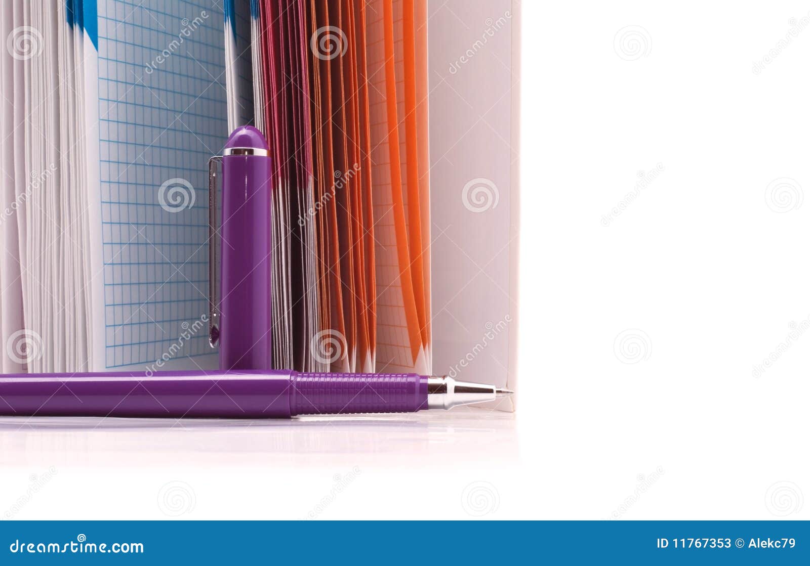 Notebook and pen for notes stock image. Image of isolated - 11767353