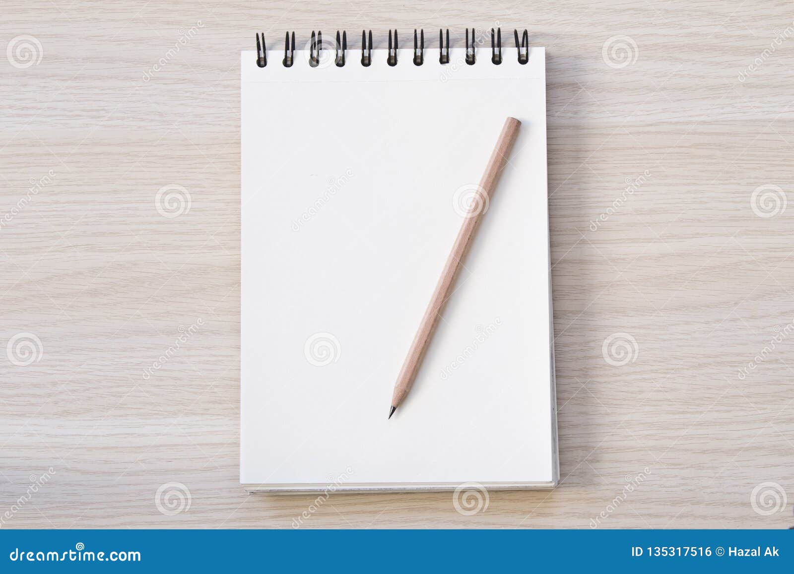Notebook and Pen on Wooden Table. Stock Photo - Image of note, white ...