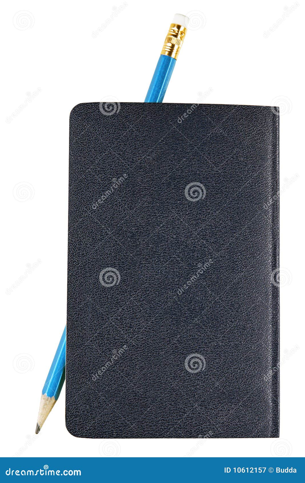 Notebook and pencil stock image. Image of letter, white - 10612157