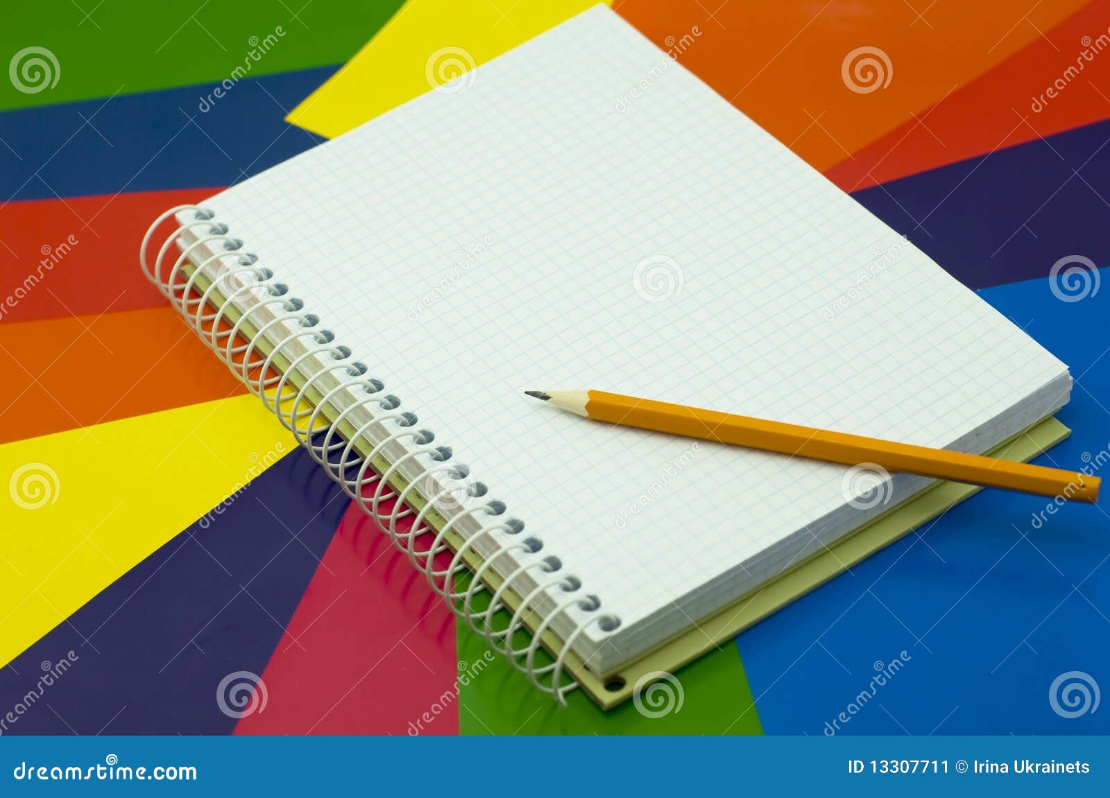 Notebook and pencil stock image. Image of brown, note - 13307711