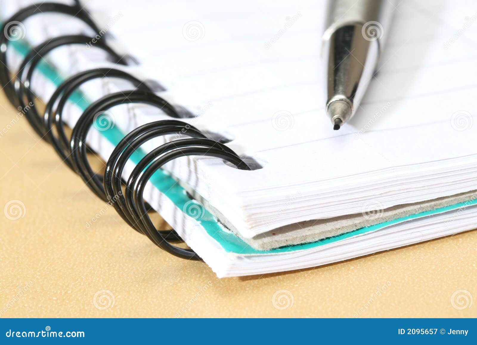 Notebook and Pencil stock image. Image of business, document - 2095657