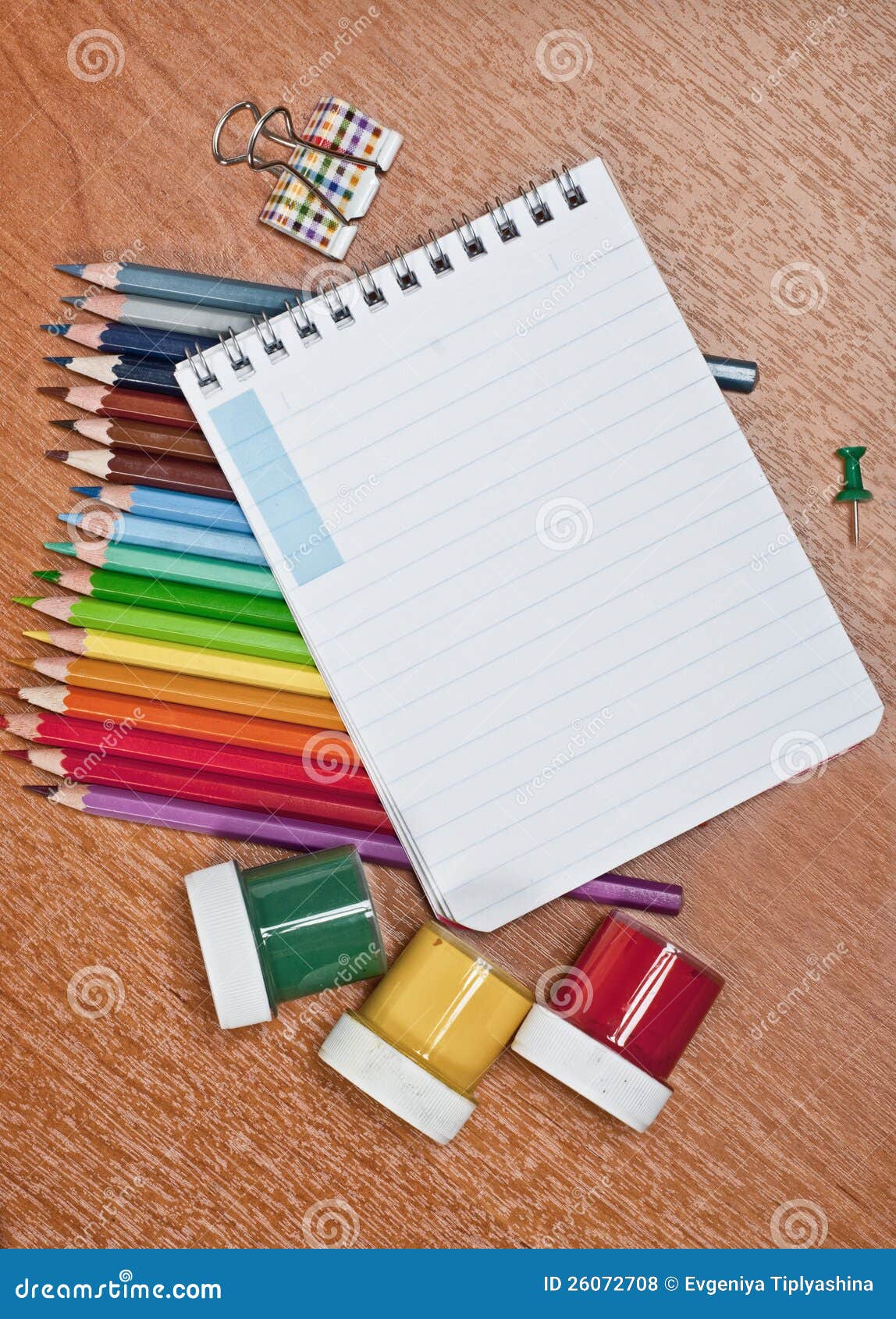Notebook and pencil stock photo. Image of notepad, occupation - 26072708