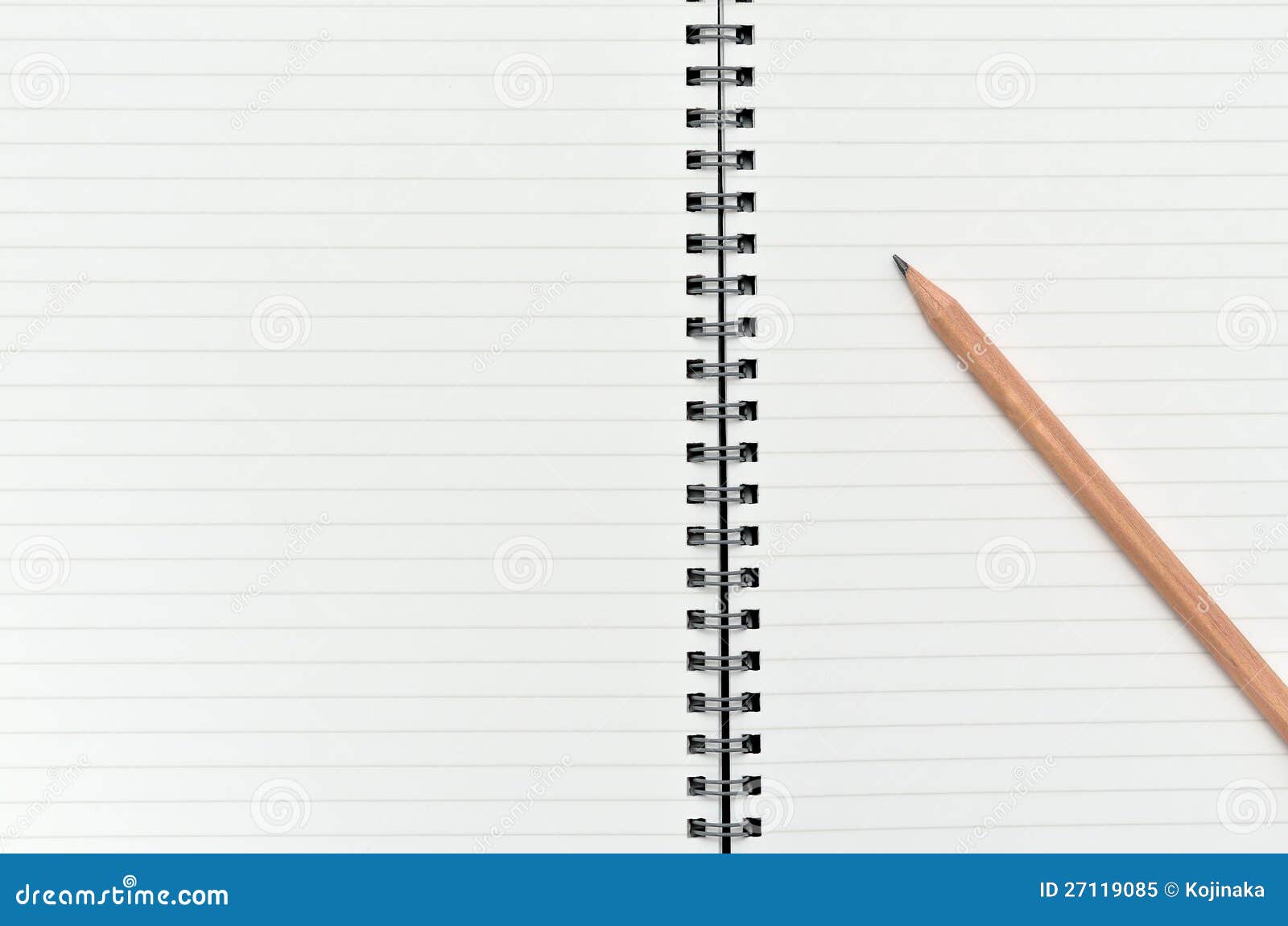 Notebook with pencil stock image. Image of study, book - 27119085