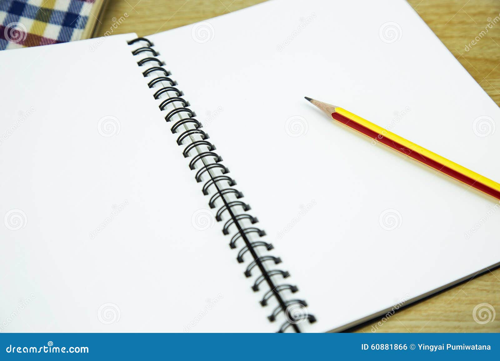 Notebook and pencil stock photo. Image of book, notepad - 60881866