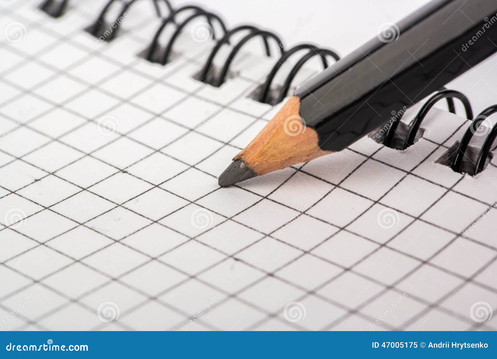 Notebook and pencil stock image. Image of pencil, ring - 47005175