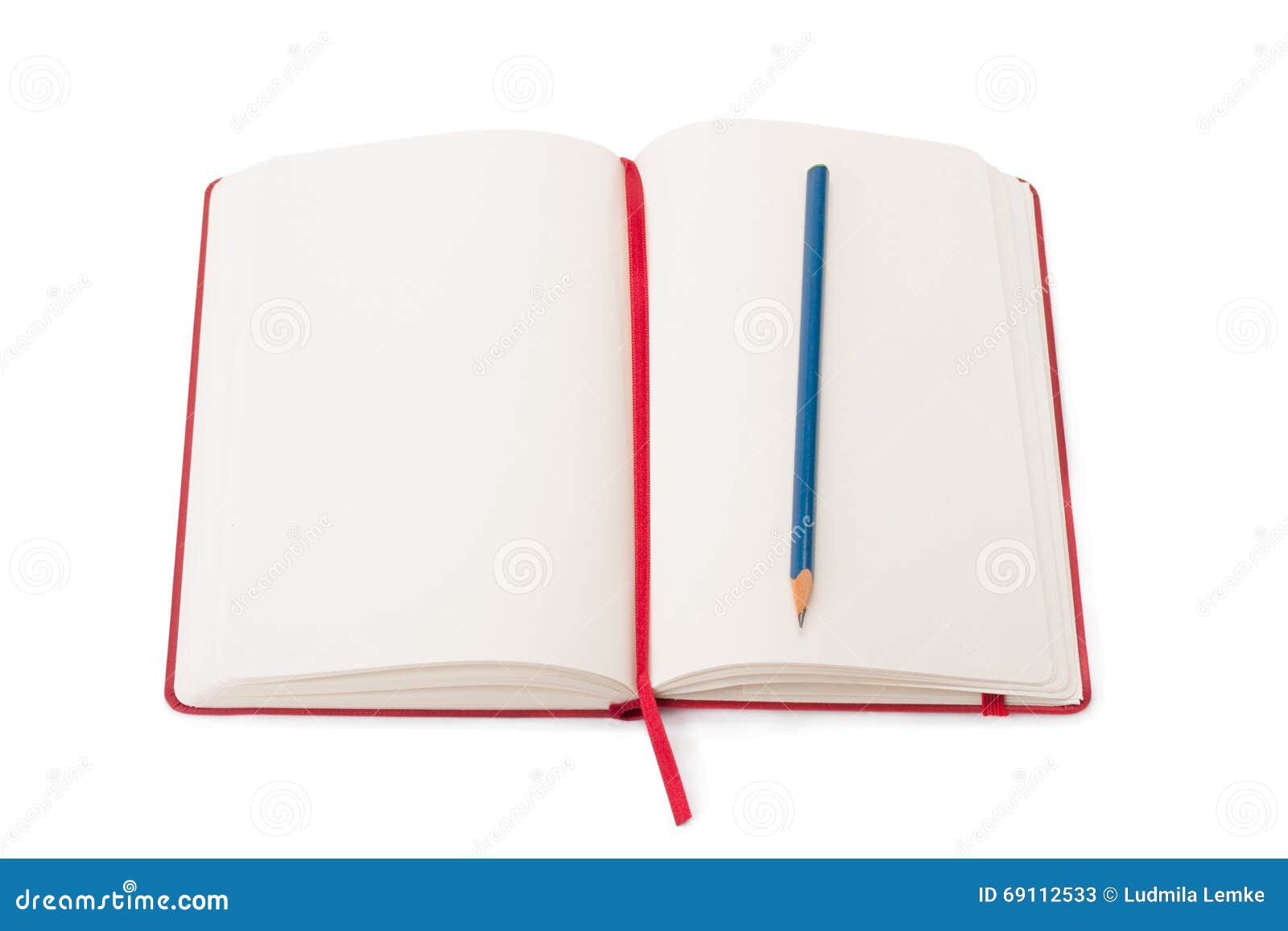 Notebook and pencil. stock image. Image of office, book - 69112533