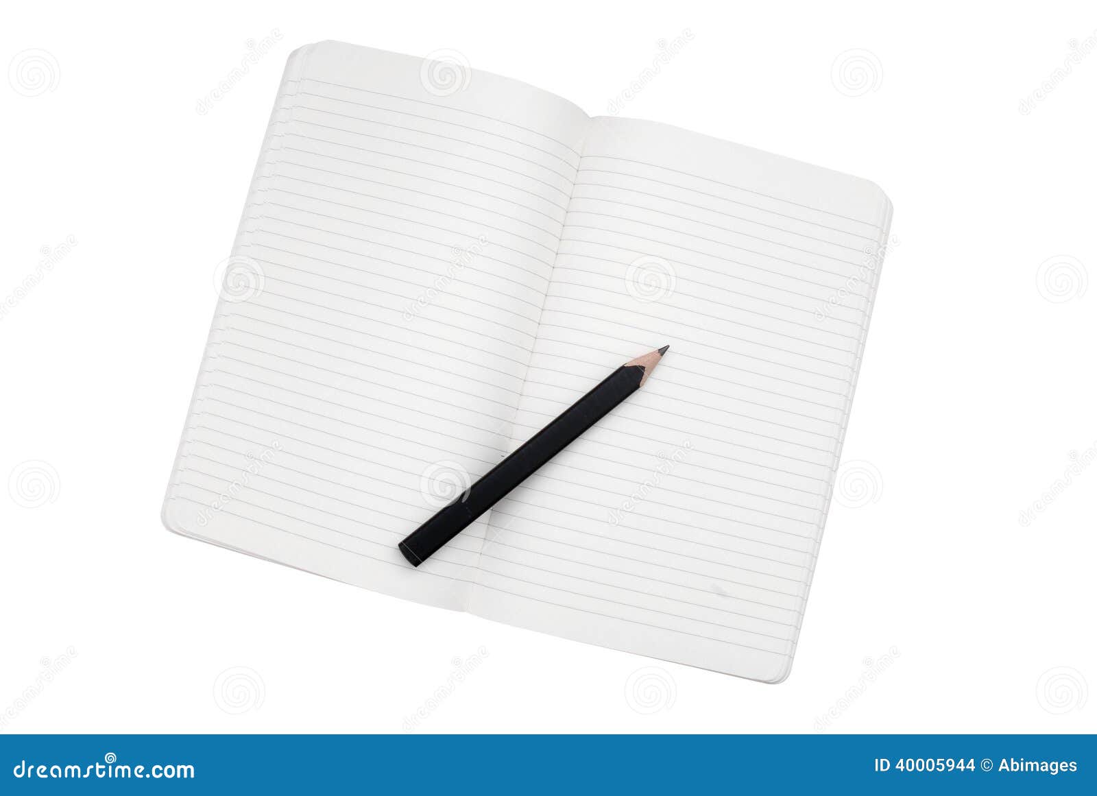 Notebook and pencil stock photo. Image of journal, background - 40005944
