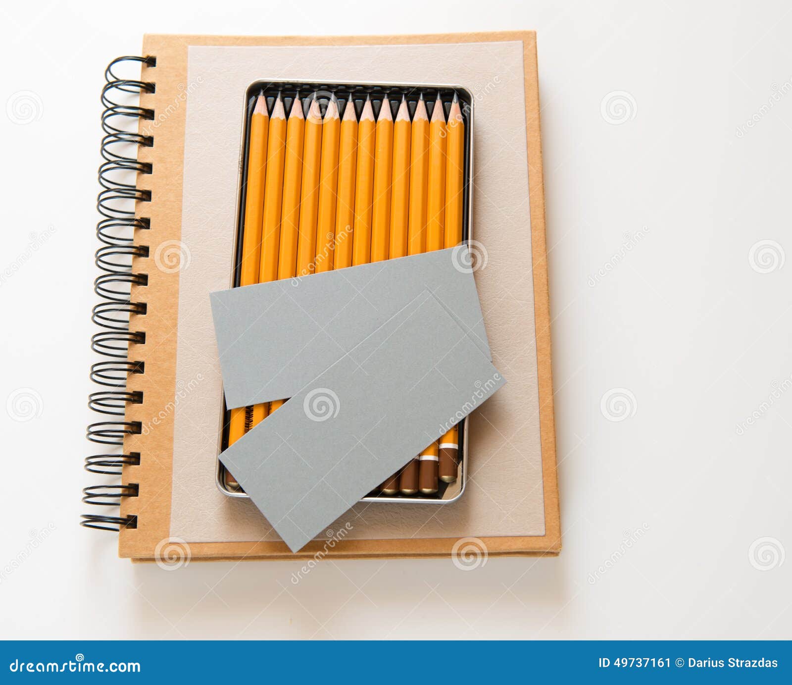 Notebook and pencils stock image. Image of note, filt - 49737161