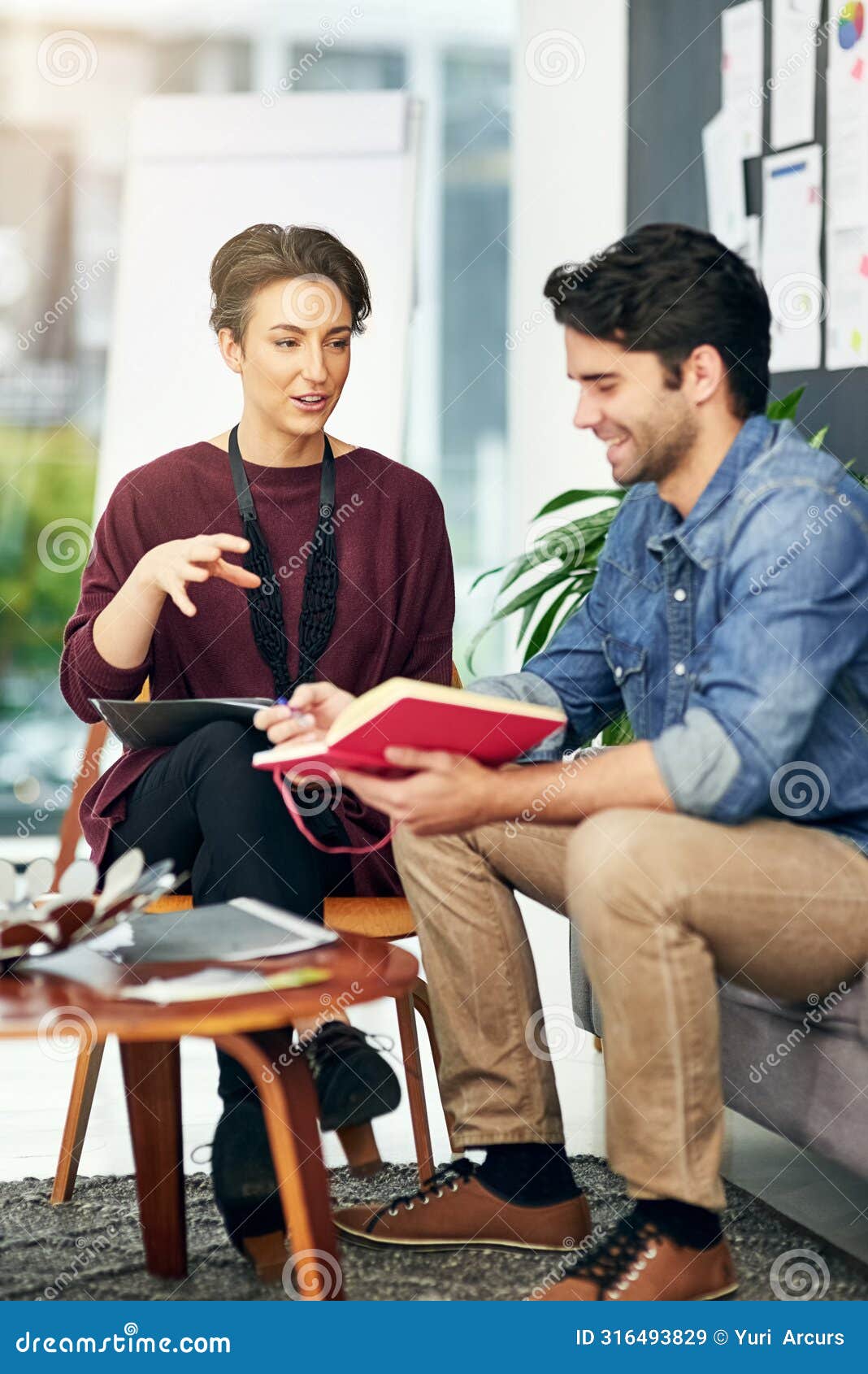 Notebook, People or Writers Talking for Teamwork in Startup Meeting for ...