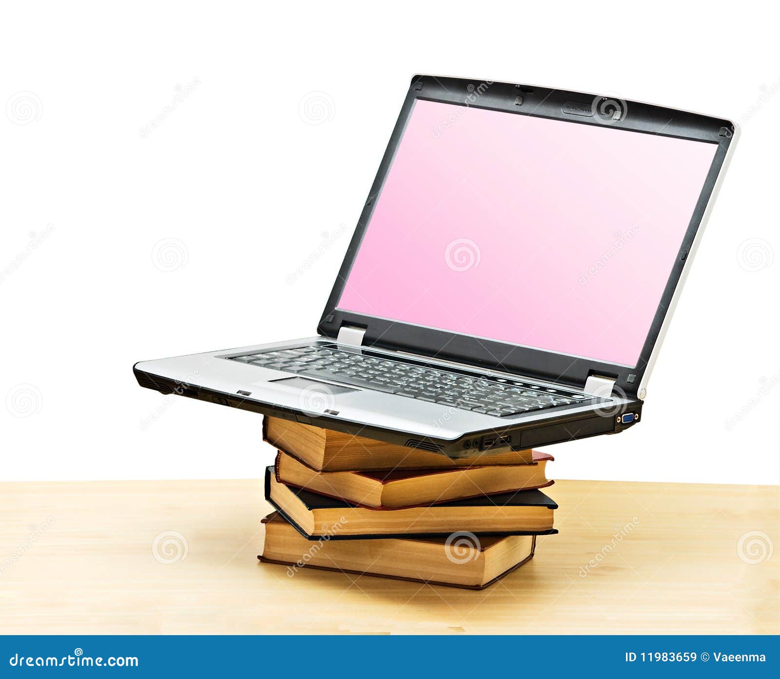 Notebook on pile of books stock image. Image of data - 11983659