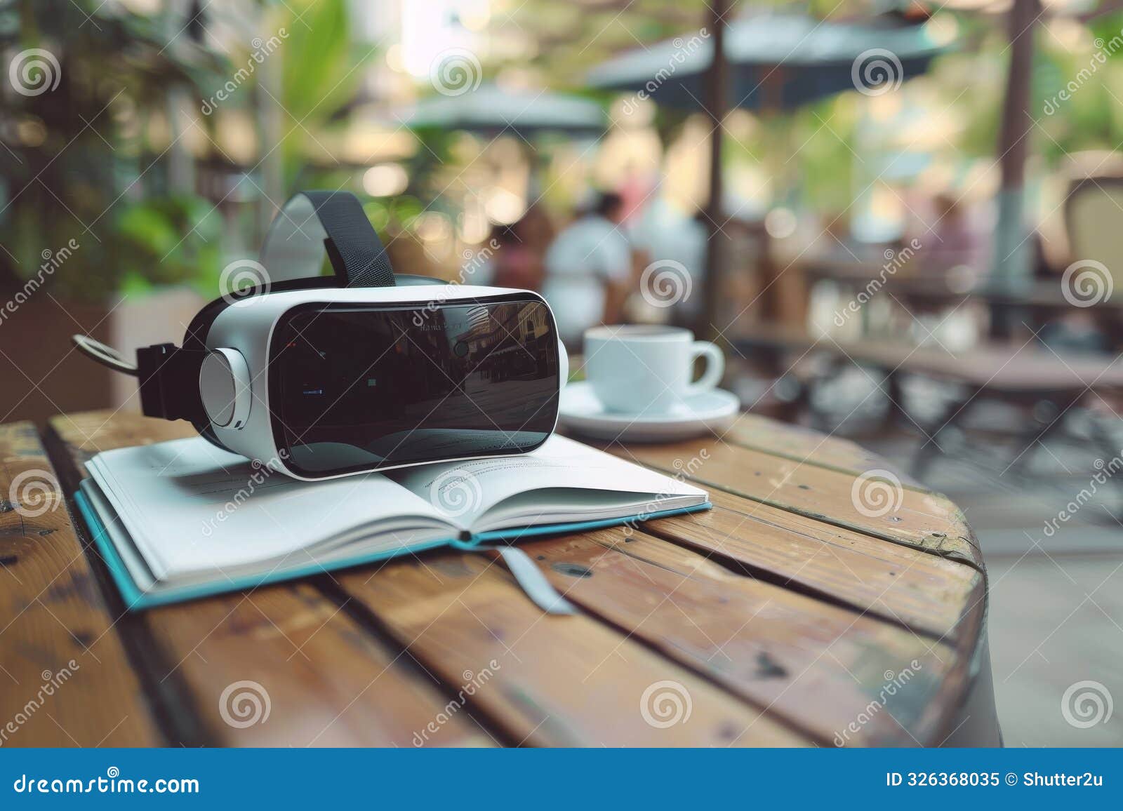 A Notebook on a Plaza Table Filled with Ideas for Advertising Using ...