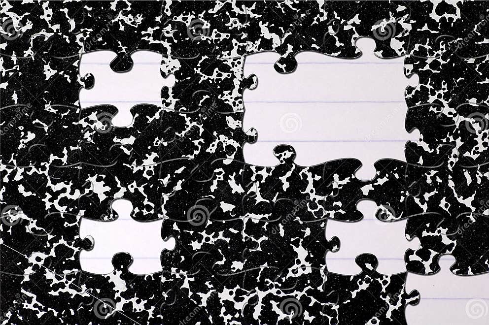 Notebook Puzzle stock photo. Image of education, pieces - 122840