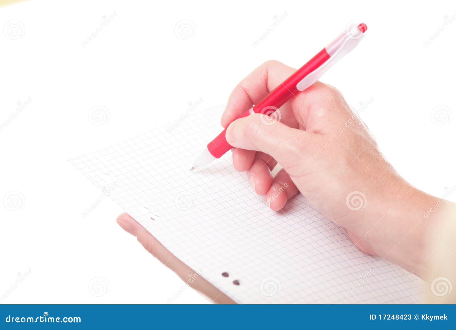 Notebook, Red Pen, Women, Isolated Stock Image - Image of form, record ...