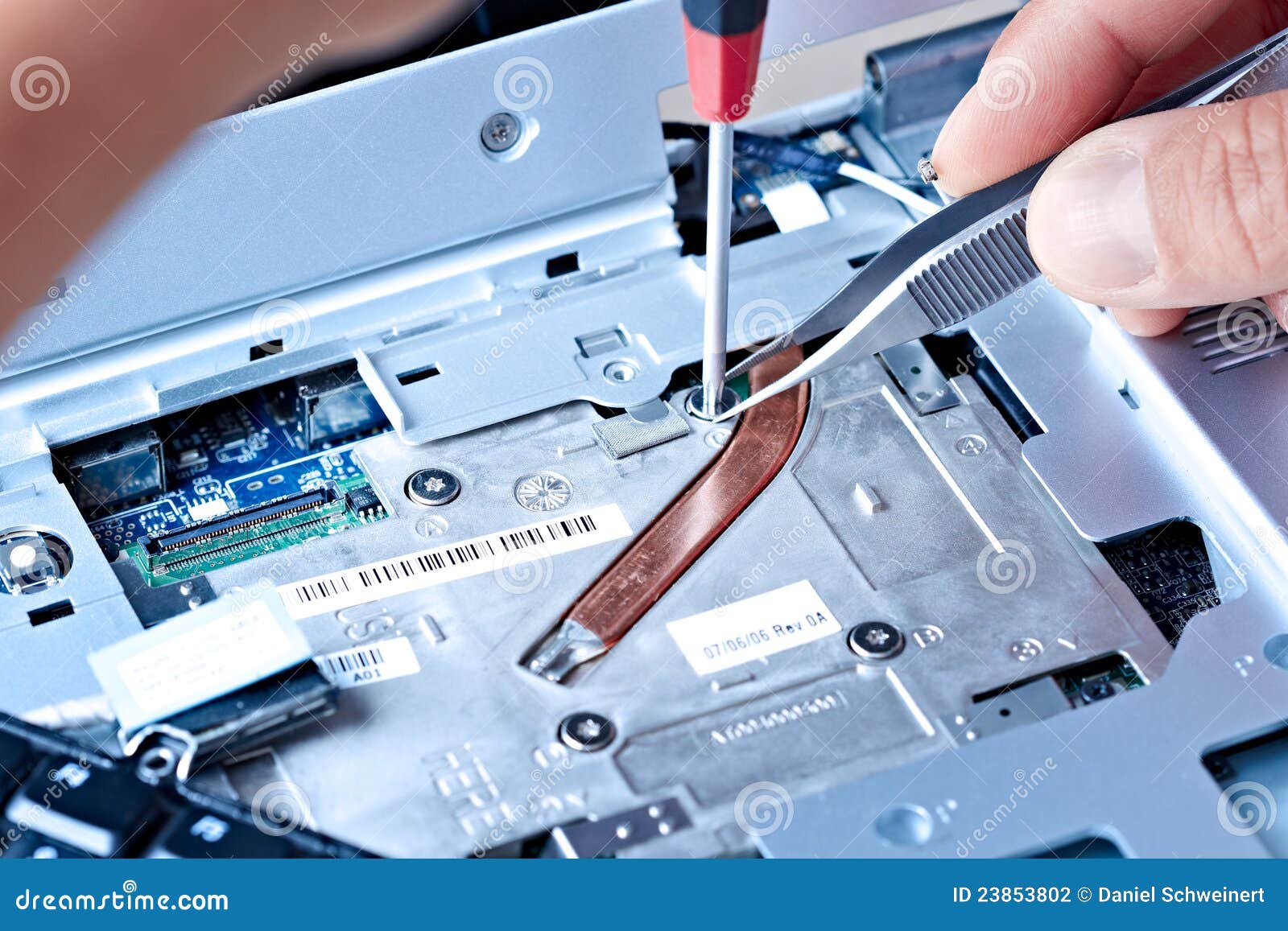 Notebook repair stock photo. Image of skilled, engineering - 23853802