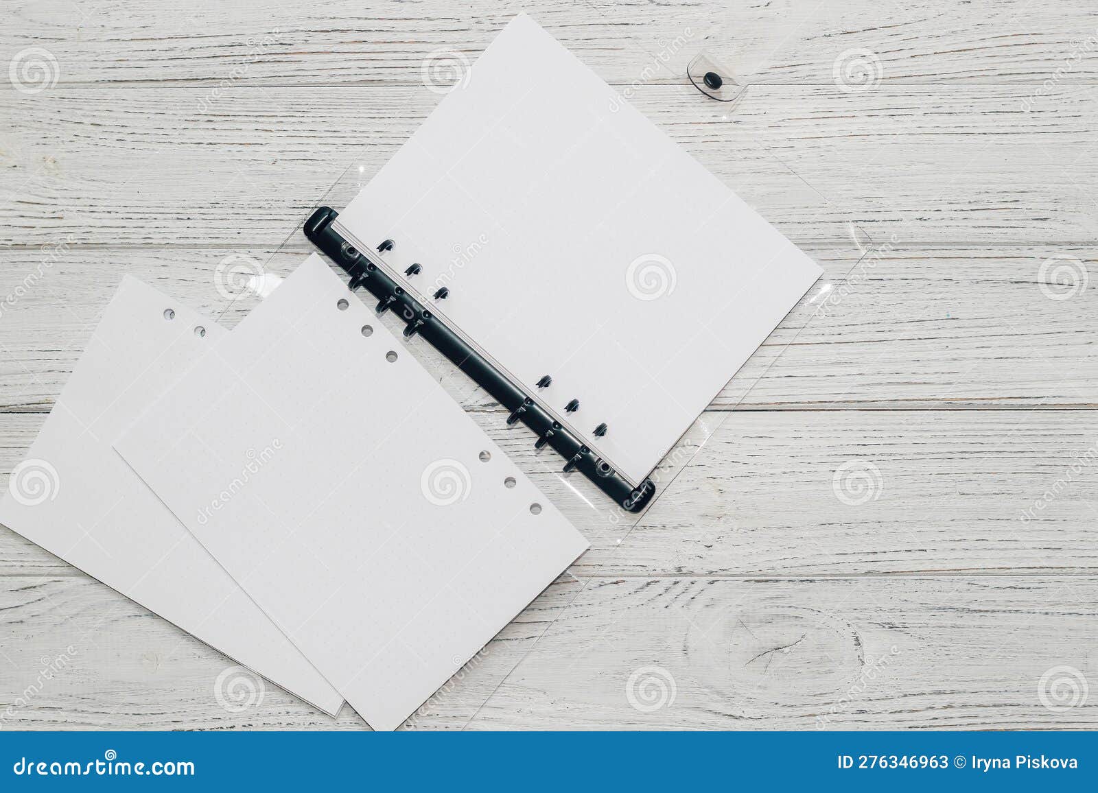 Notebook on Rings, Removable Sheets in a Box for Keeping a Diary. Stock ...