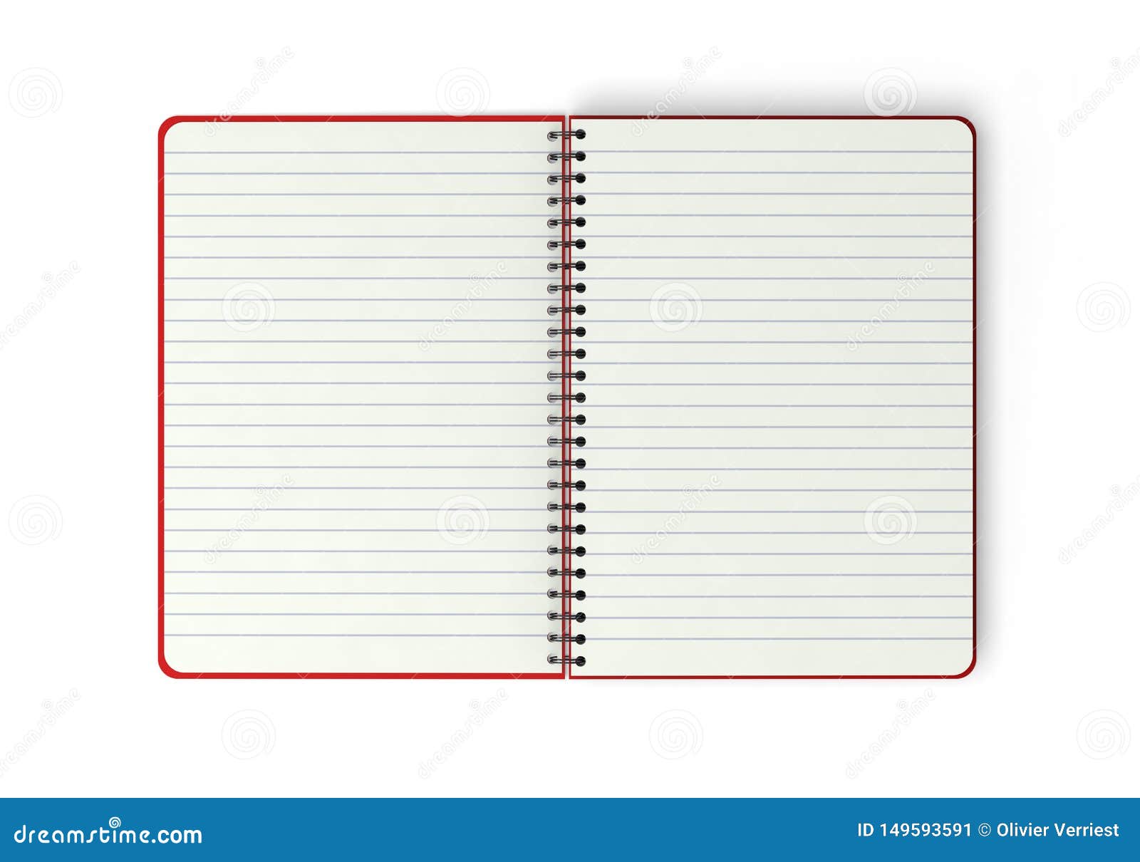 Notebook Rings Spiral Notepad Stock Illustration - Illustration of ...