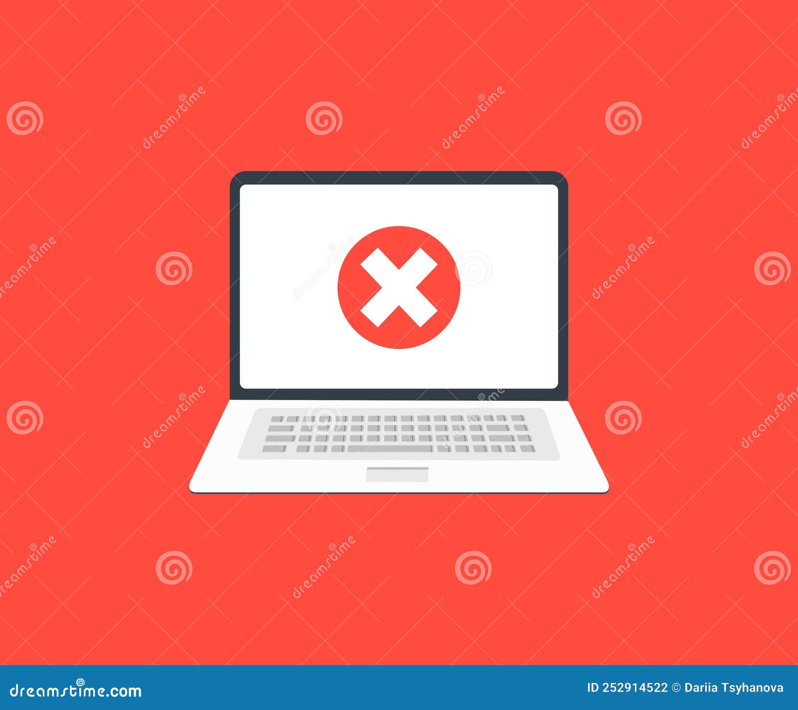 Exit Cross Sign Element. Red X Icon Isolated On White Background ...