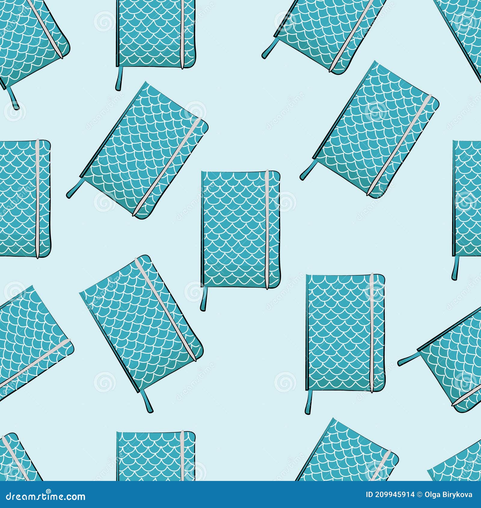 Notebook stock illustration. Illustration of color, seamless - 209945914