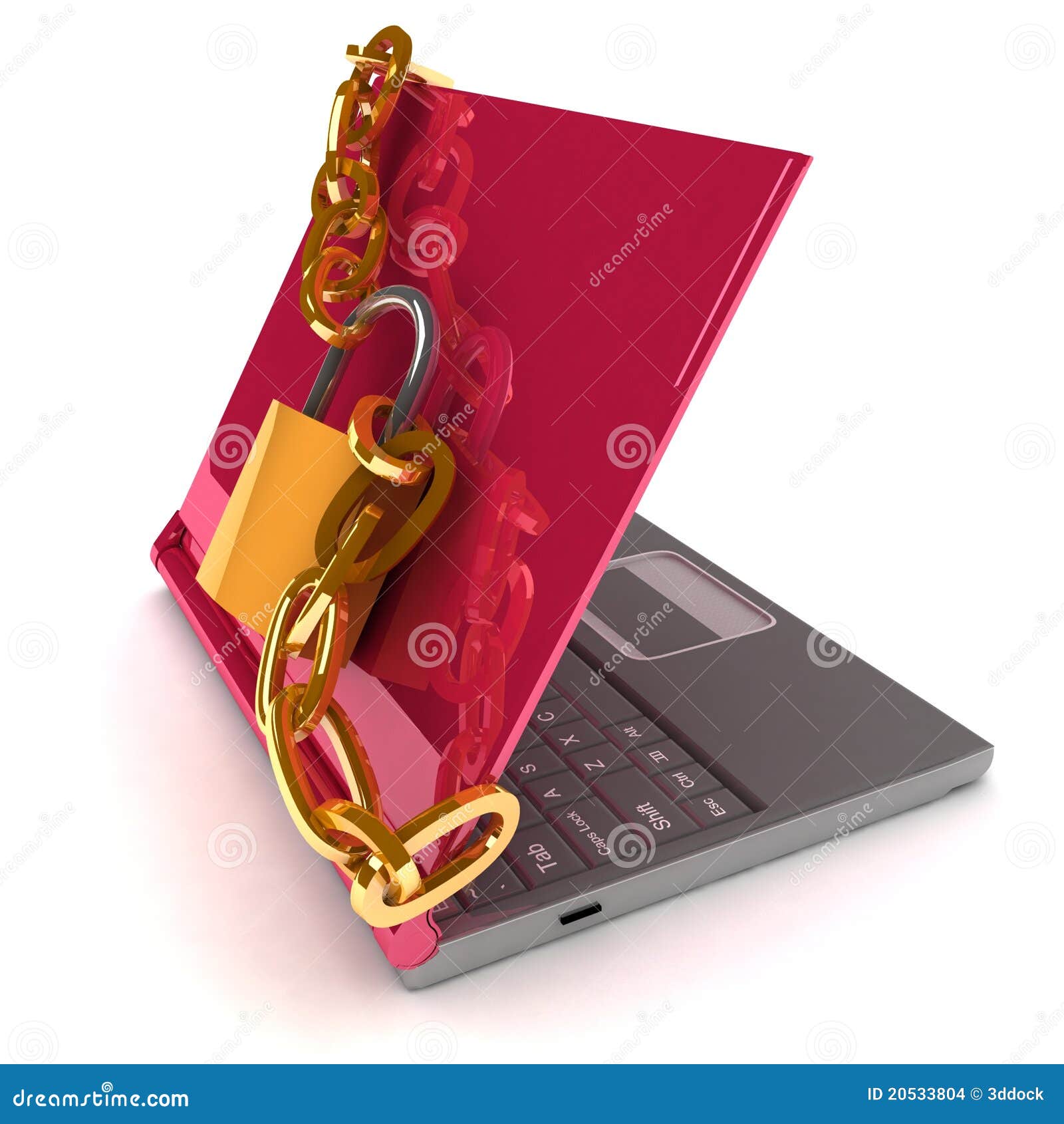 Notebook Security stock illustration. Illustration of mobile - 20533804