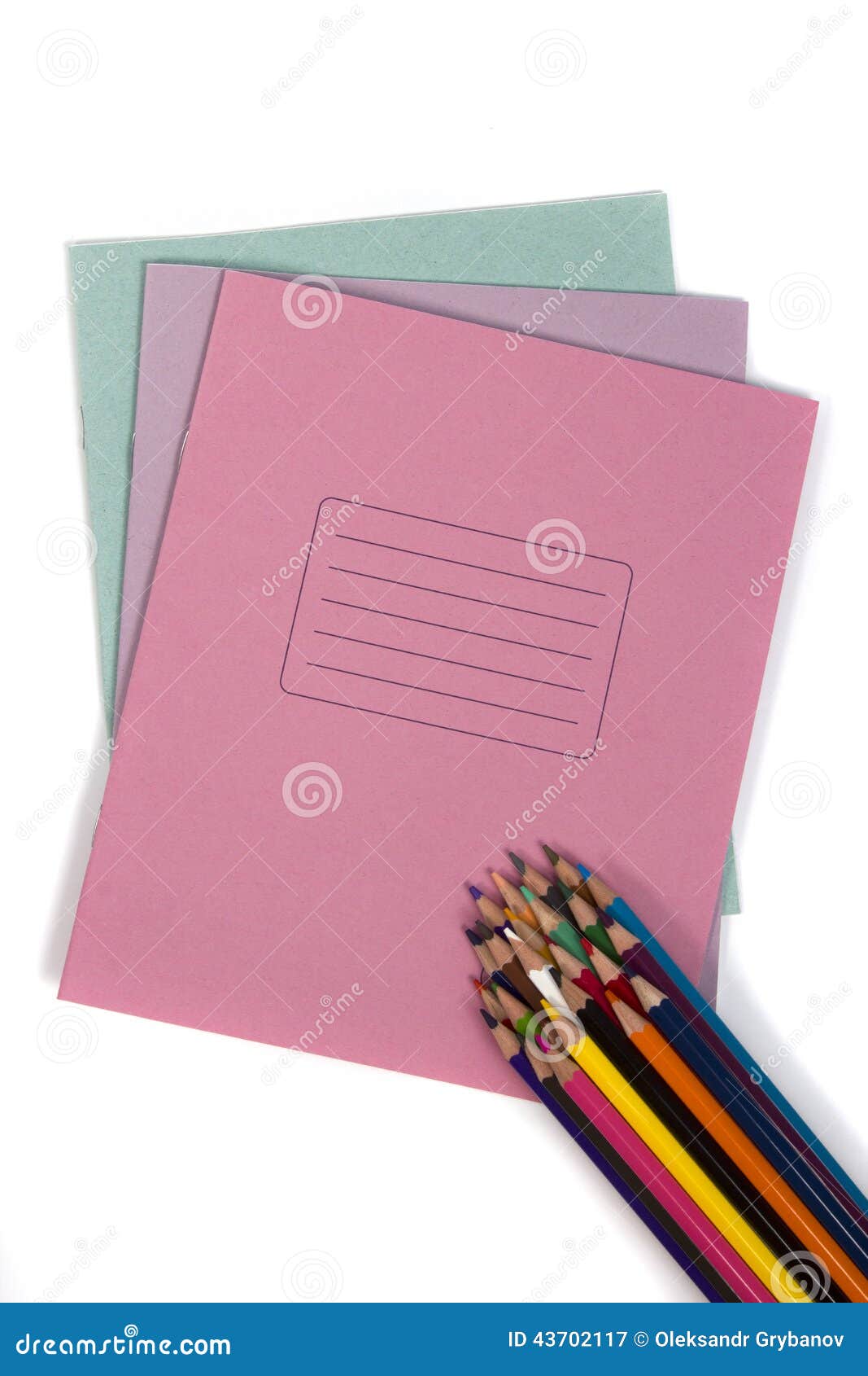 Notebook with set pencil stock image. Image of data, layout - 43702117