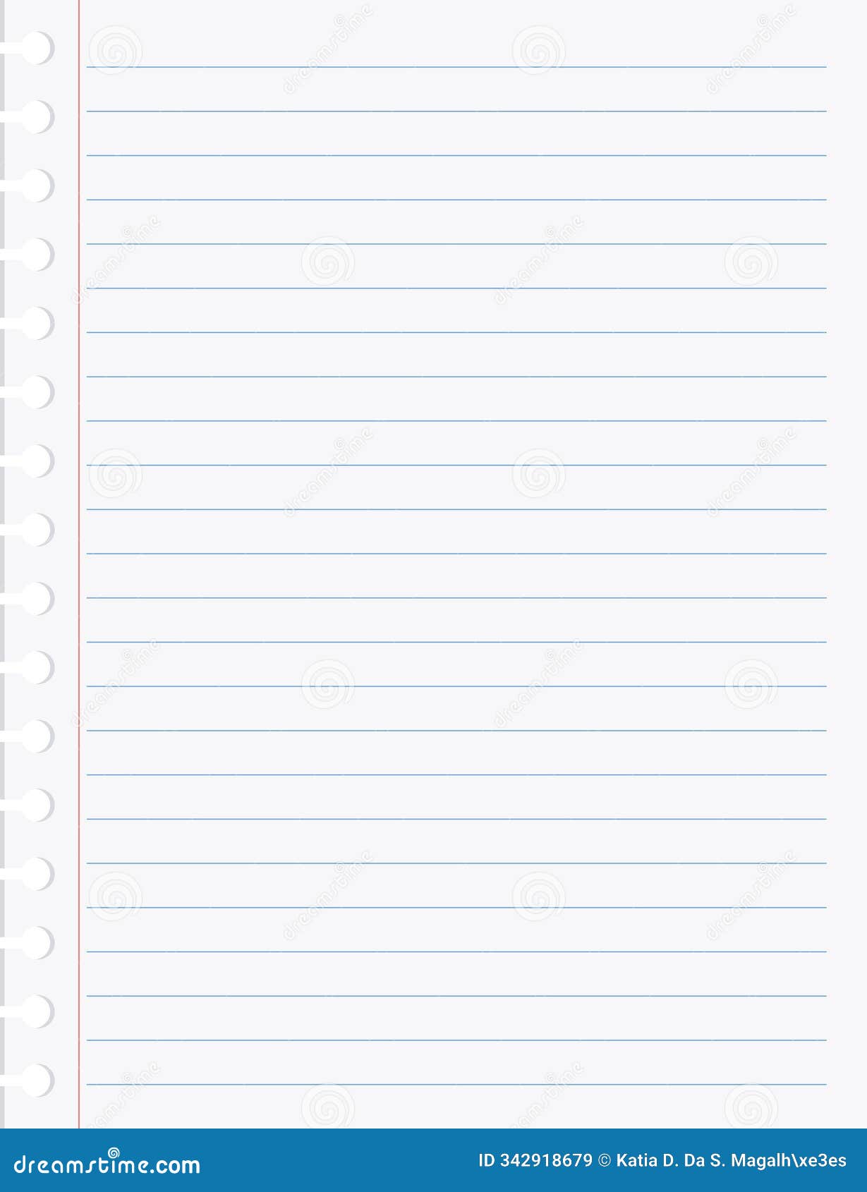 Notebook Sheet, Designer for Backgrounds Stock Vector - Illustration of ...