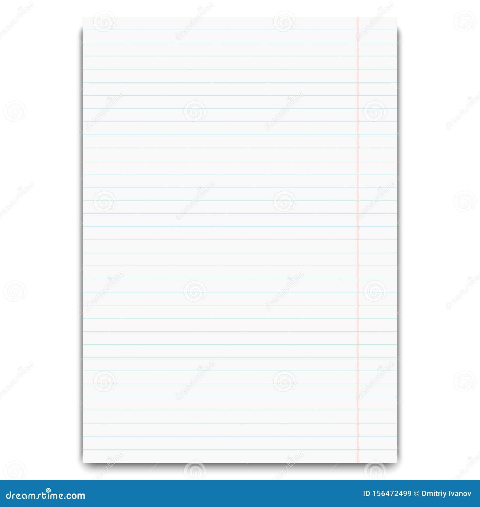 Notebook sheet in line stock vector. Illustration of grid - 156472499