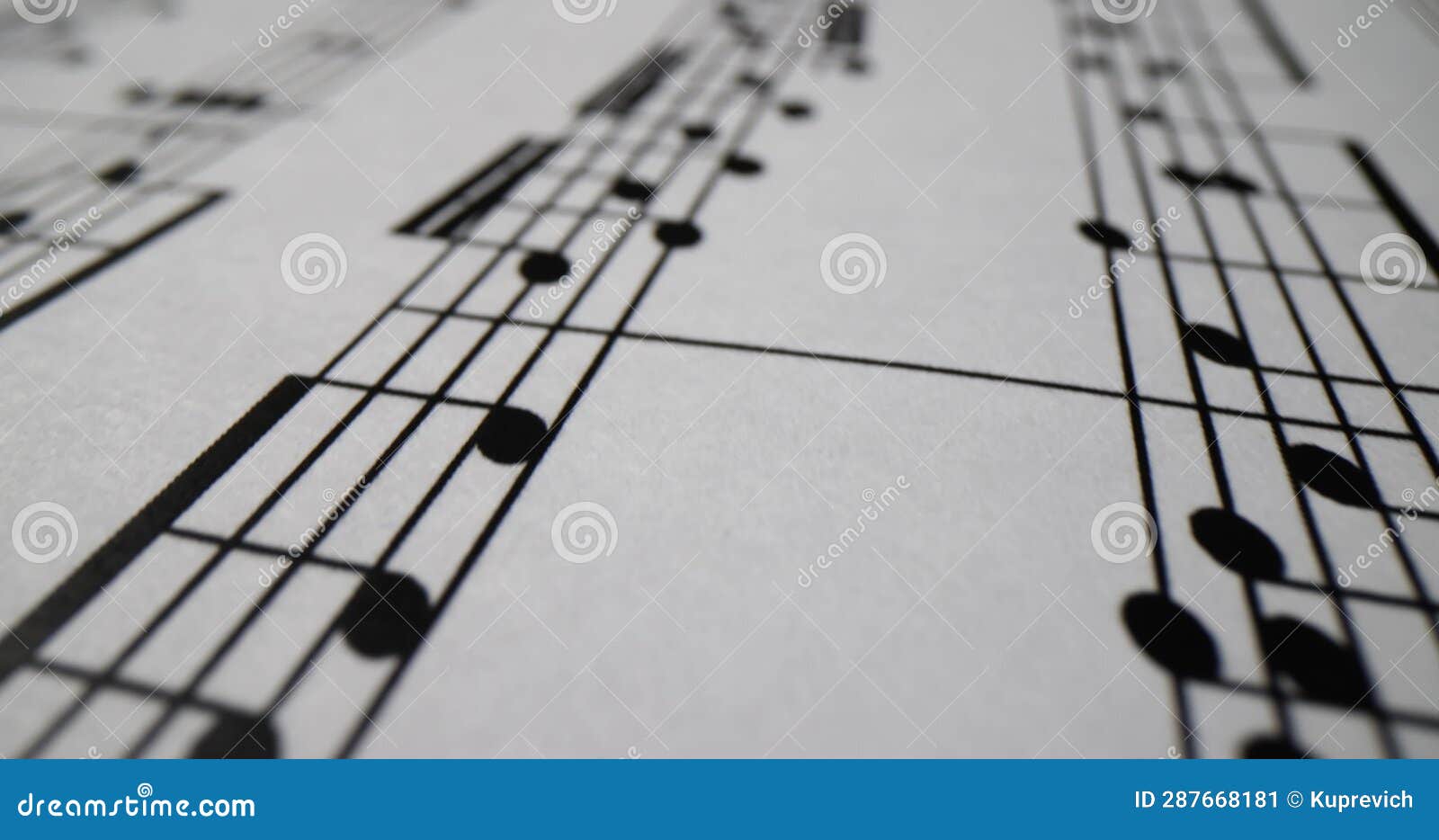 Notebook Sheet with Musical Notes for Performing Symphony Stock Video ...