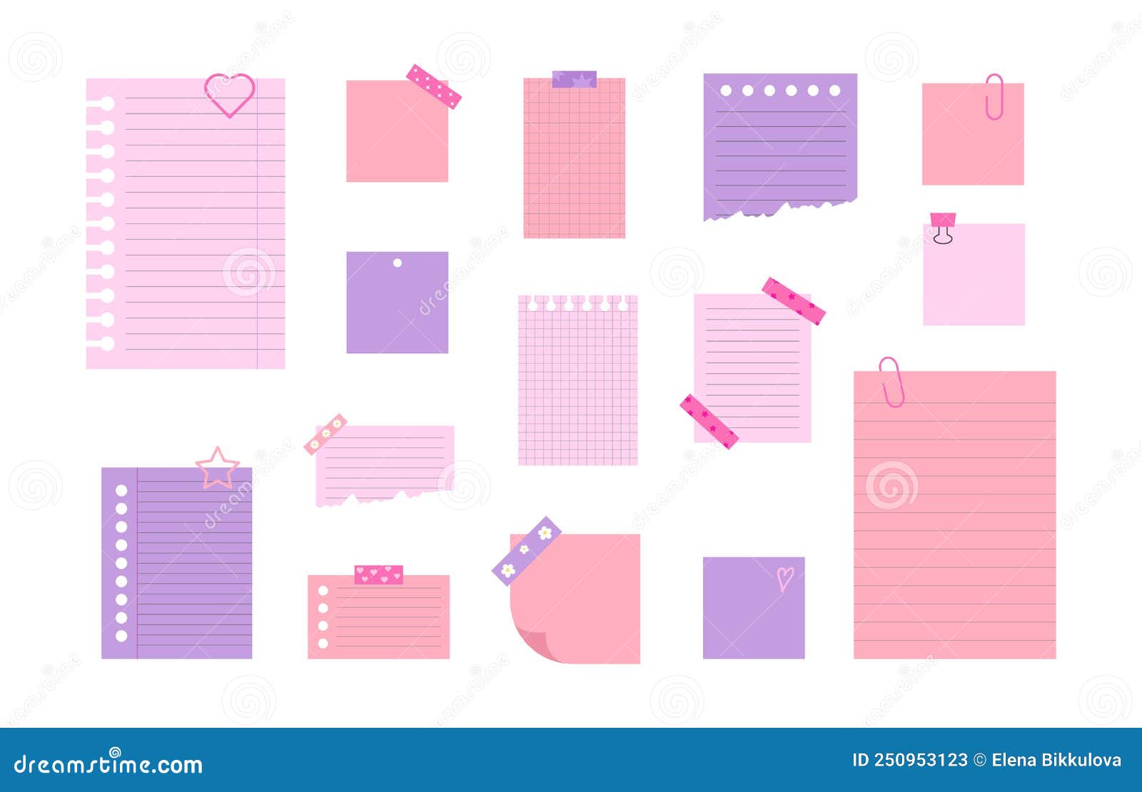 Notebook Sheets From A School Notebook In A Cage And A Ruler Vector ...