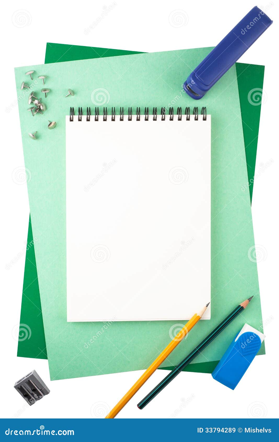 Notebook on Sheets of Textured Paper Imitating a Frame Stock Image ...