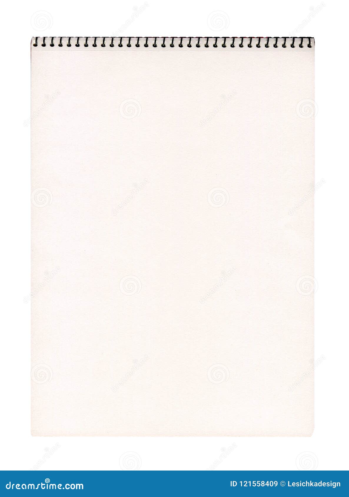 Blank Spiral Notebook Isolated on White Stock Image - Image of binder ...