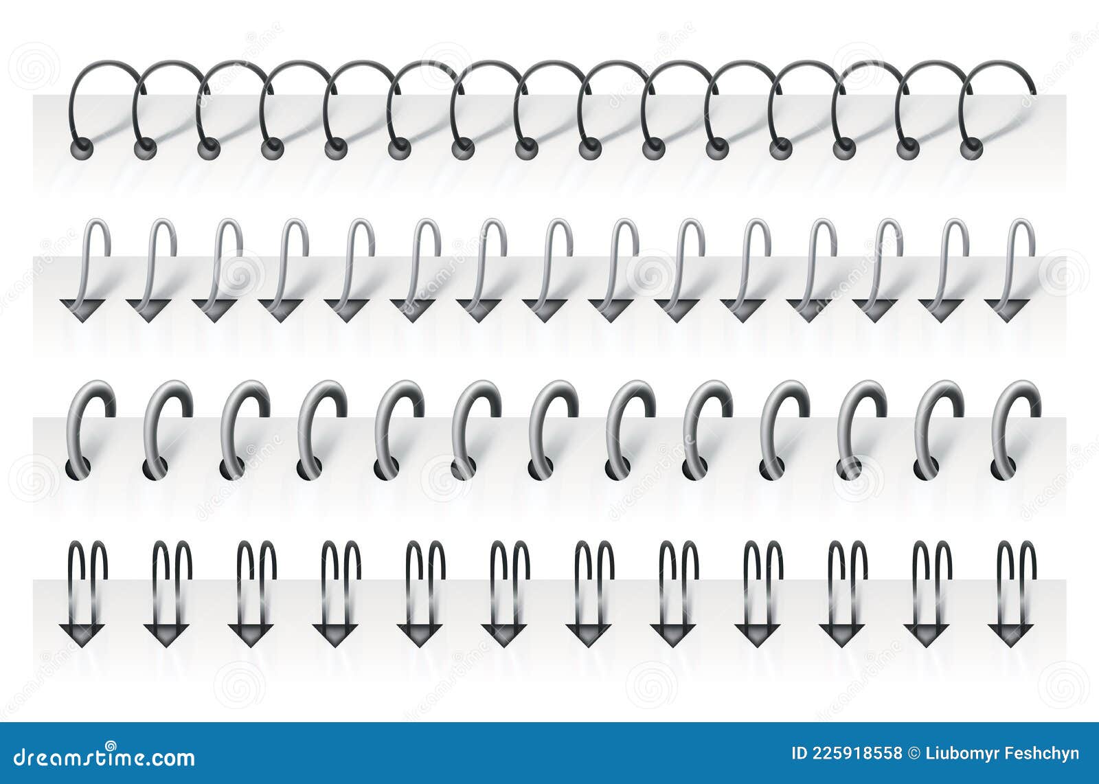 Notebook Spirals, Wire Steel Ring Bindings and Springs for Calendar ...