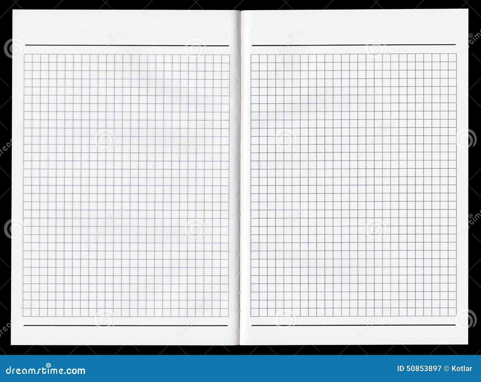 Notebook spread stock image. Image of isolated, book - 50853897