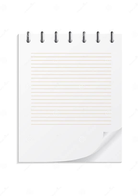 Notebook on a spring stock vector. Illustration of line - 36680114