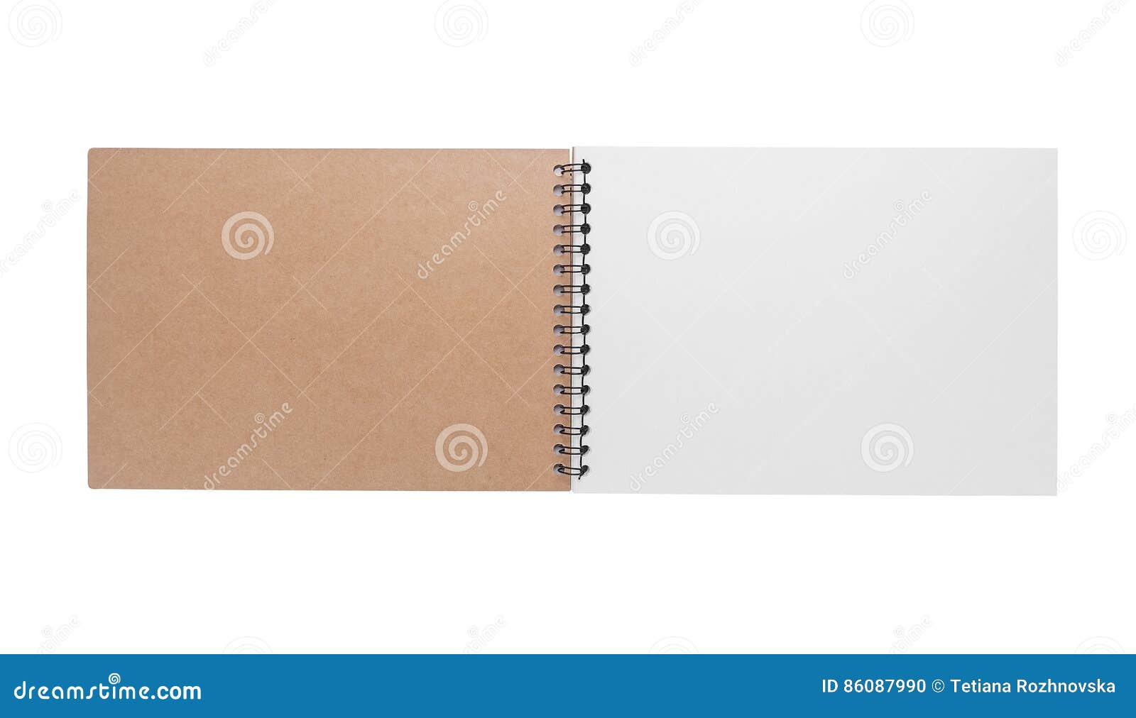 Notebook on a spring. stock photo. Image of page, background - 86087990