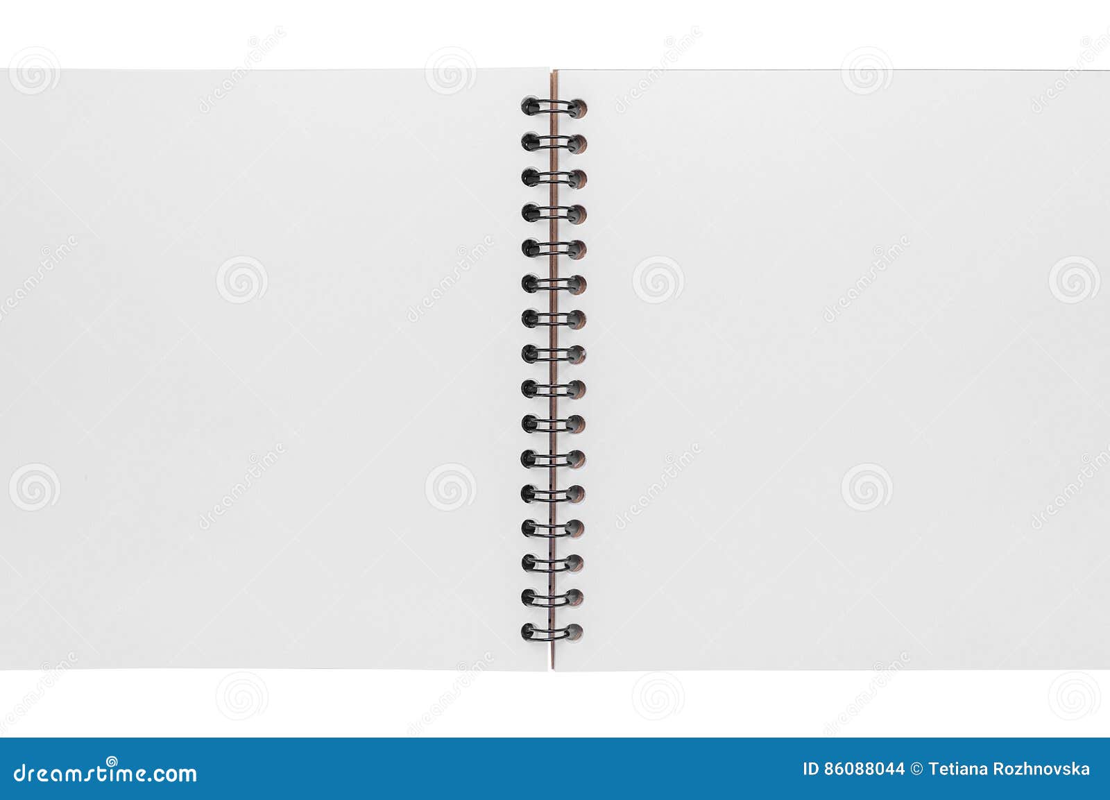 Notebook on a spring. stock photo. Image of sheet, blue - 86088044