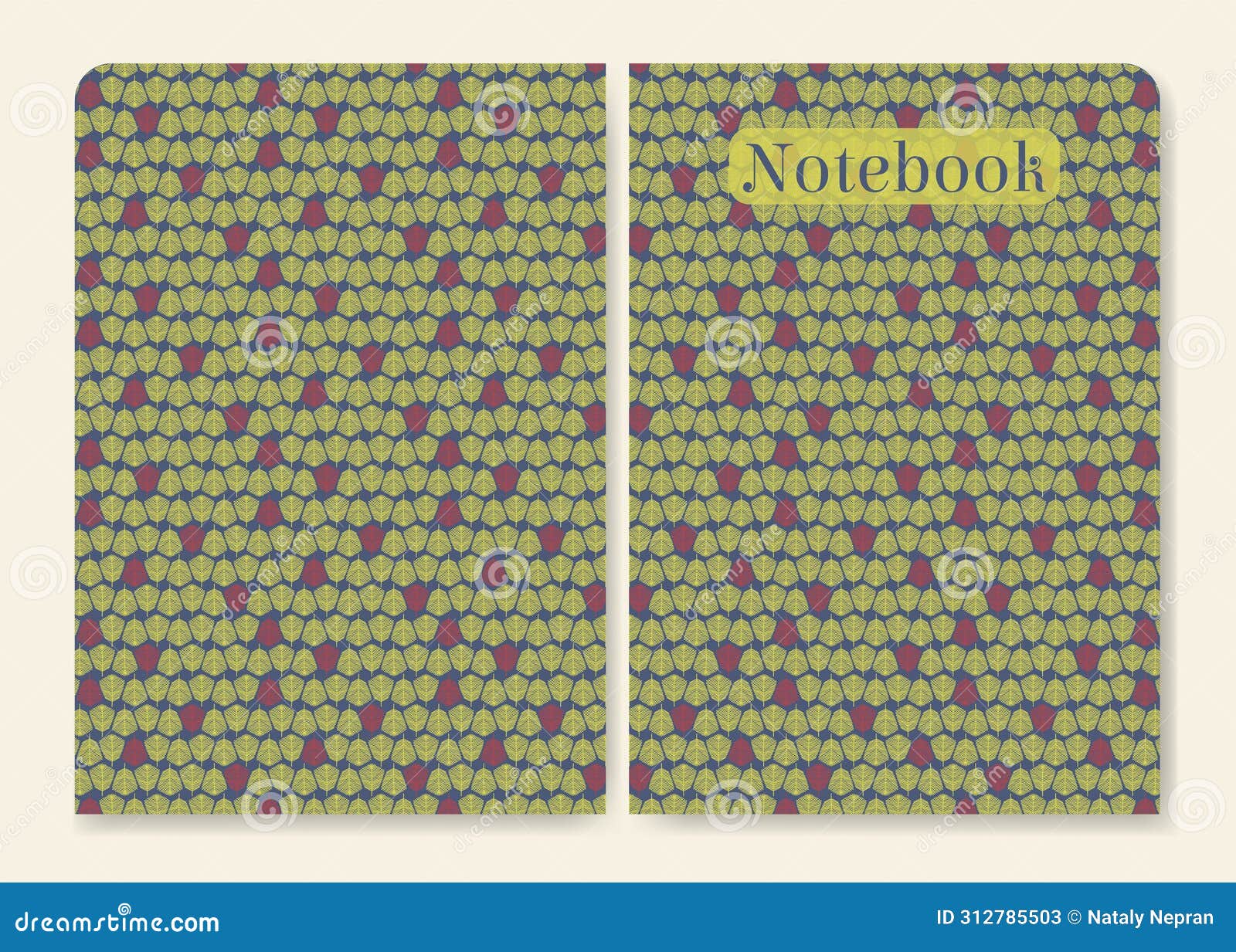 Notebook with Springtime Pattern. Cover Page Design Aesthetic Easter ...