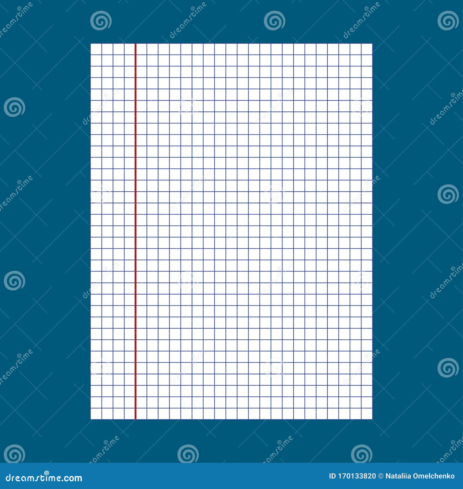 Notebook Squared Paper Vector Illustration Stock Illustration ...