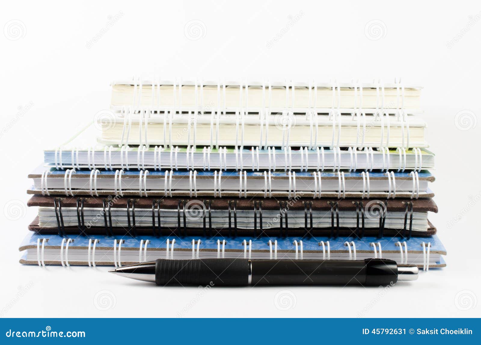 Notebook stack stock image. Image of stationery, book - 45792631