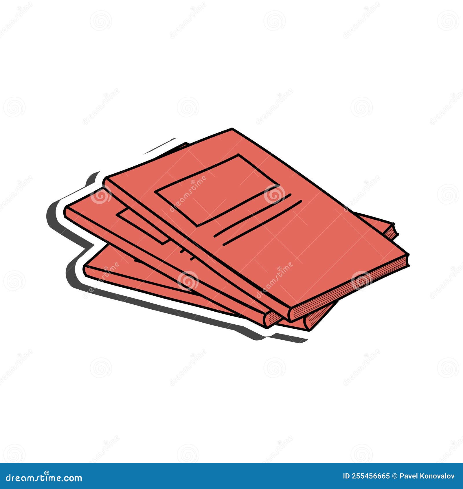 Notebook Sticker stock vector. Illustration of notepad - 255456665
