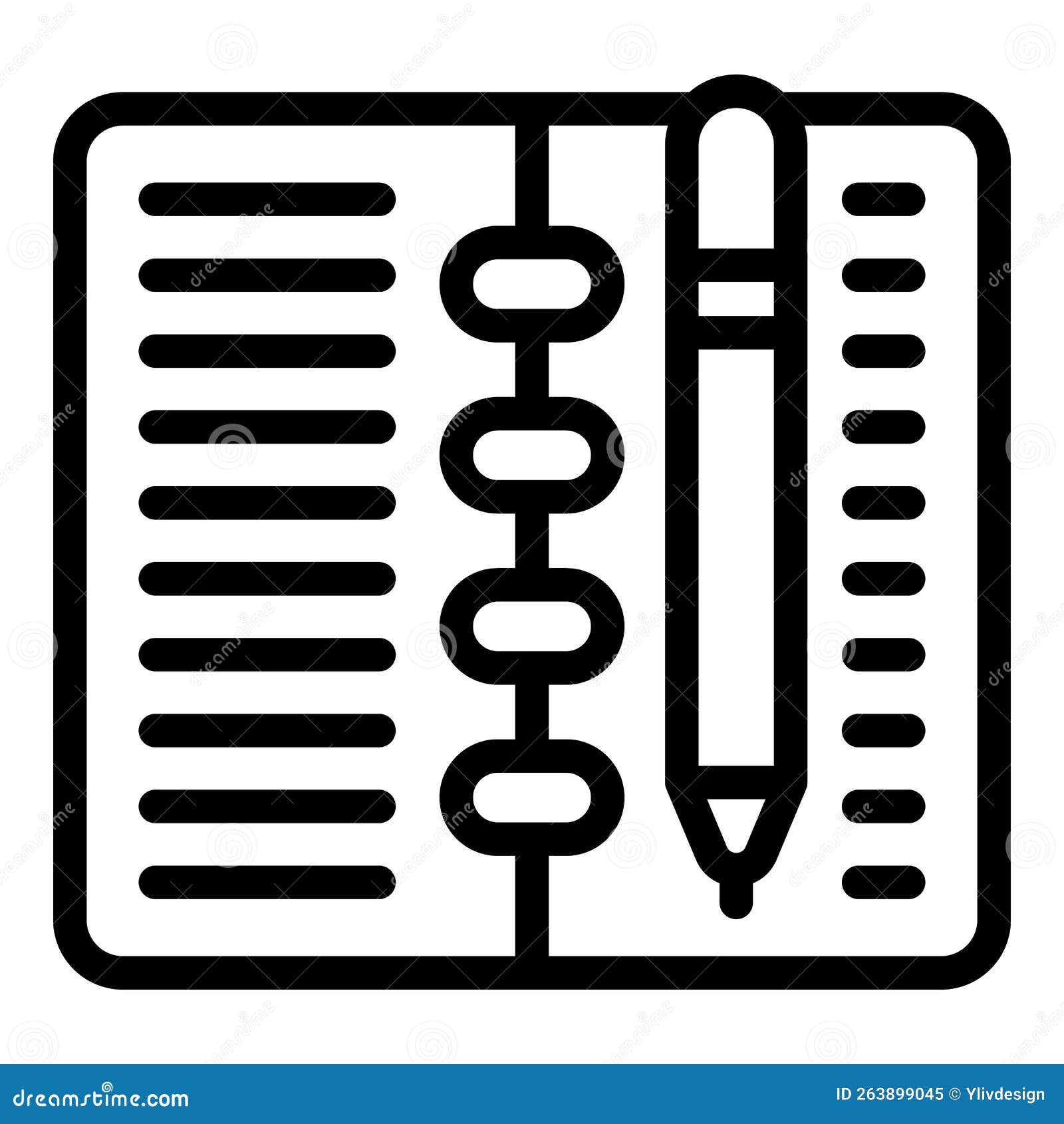 Notebook Study Icon Outline Vector. Class Safety Stock Vector ...