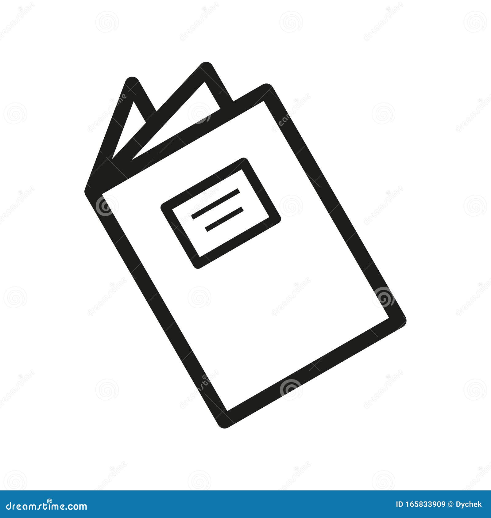 Notebook-Symbol Einfache Vektorgrafik Vektor Abbildung - Illustration ...