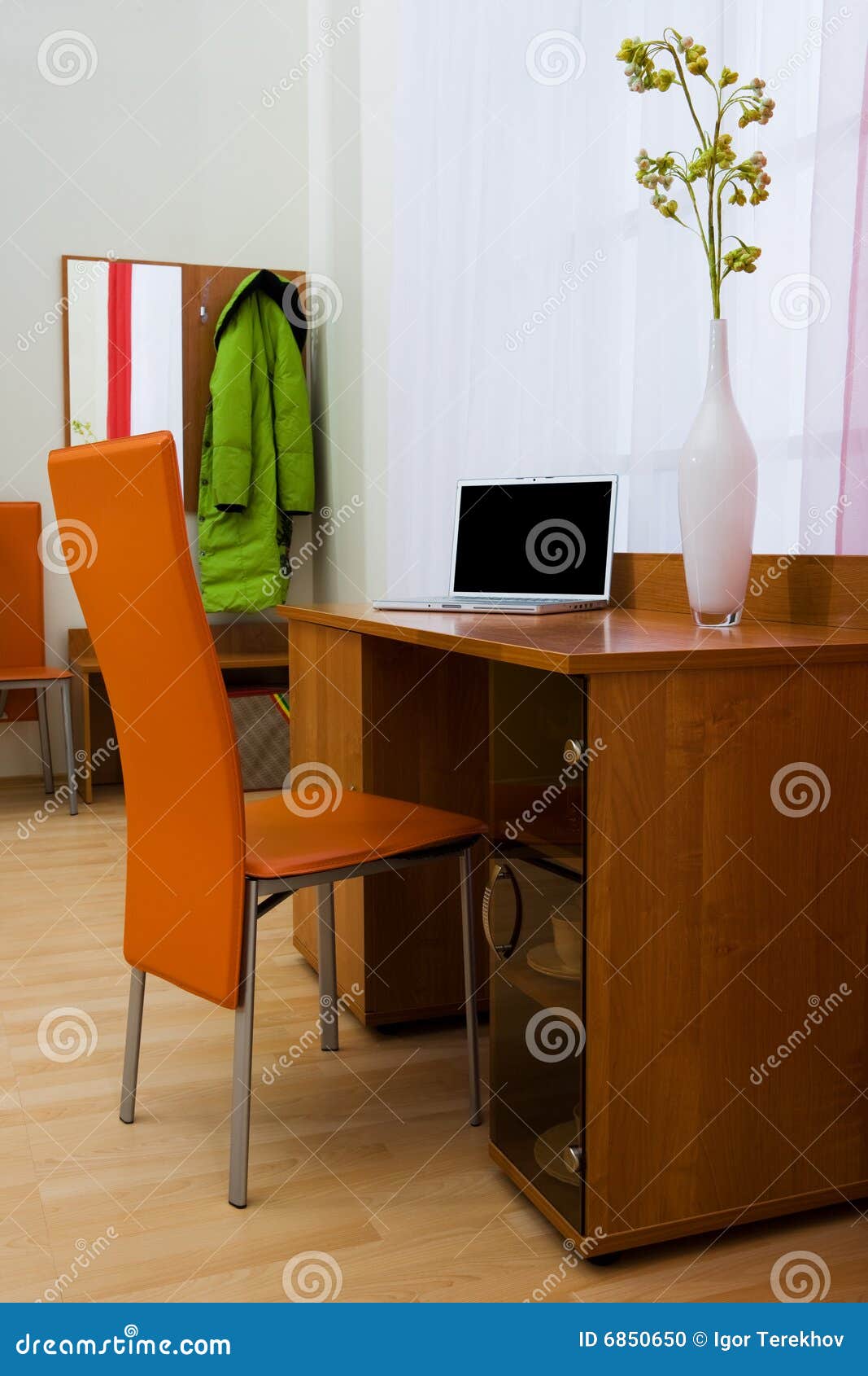 Notebook on a table stock photo. Image of computer, coat - 6850650